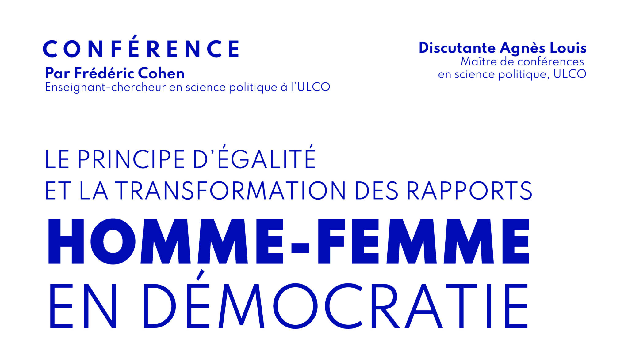 Le principe d’égalité et la transformation des rapports homme-femme en ...